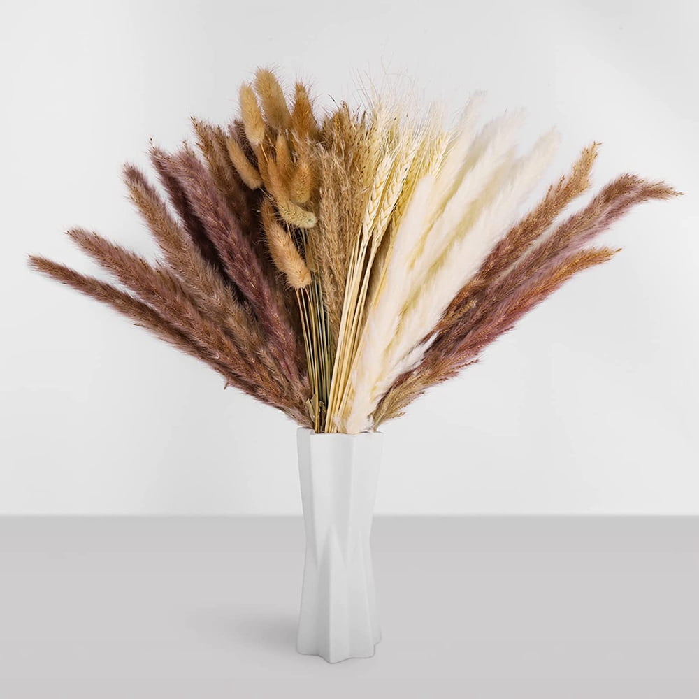 Xmarks Dried Pampas Grass Bouquet, Natural Dried Flower Bouquet, Boho ...