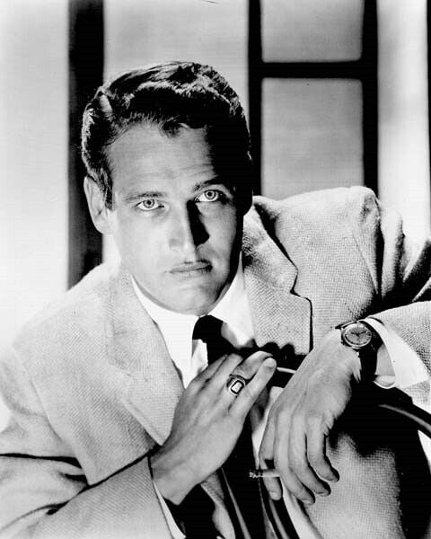 Paul Newman 1950's era studio portrait in suit and tie dapper look 4x6 ...