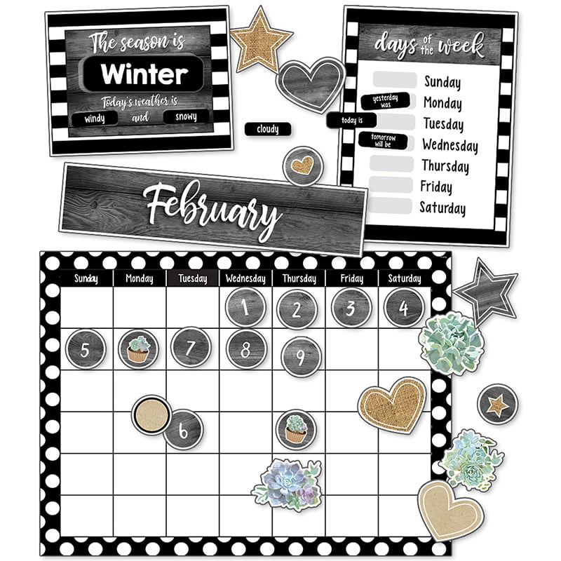 Simply Stylish Calendar Bulletin Board Set, 100 Pieces | Bundle of 10 ...