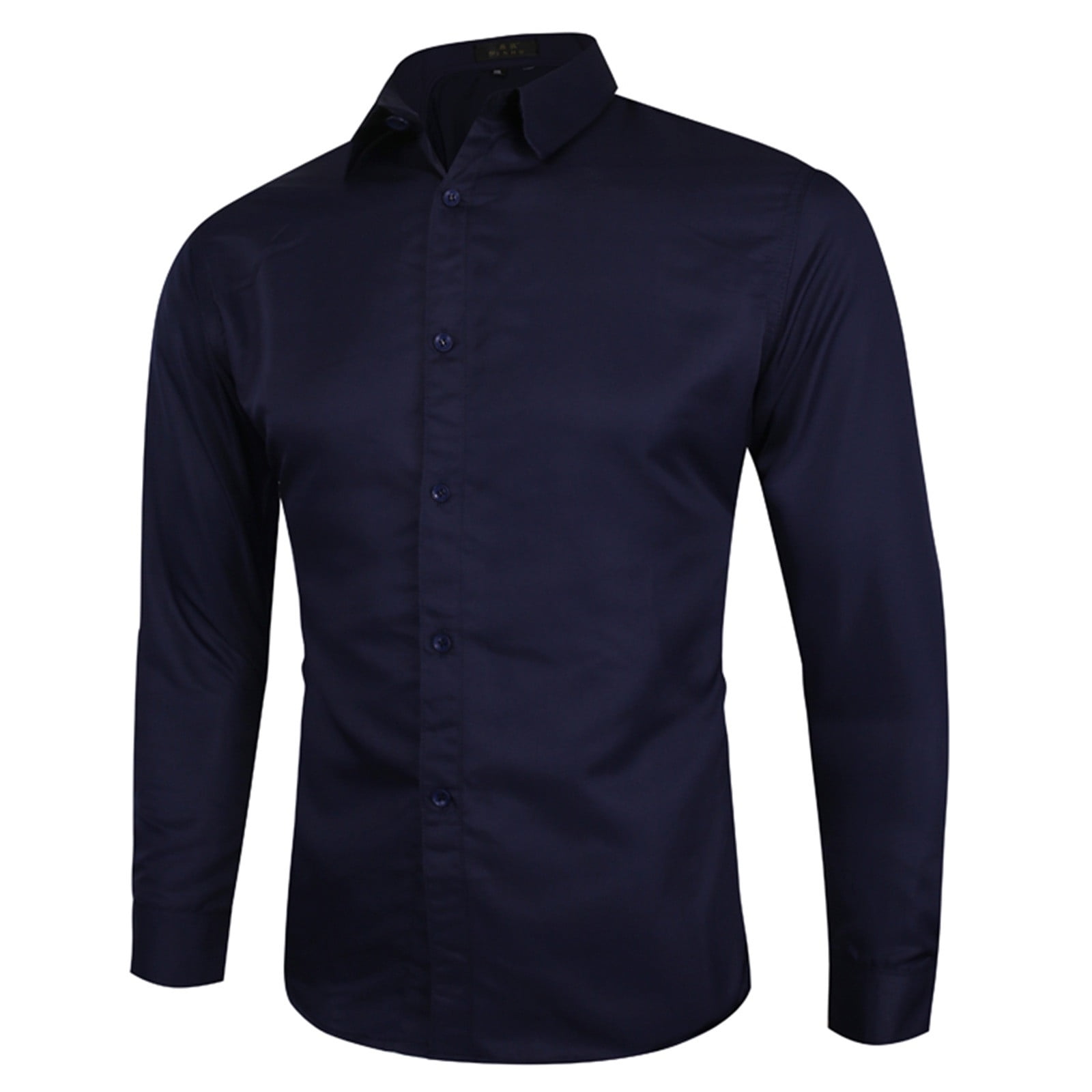 Click here for Leutsin Mens New Style Pure Long Sleeve Shirt Comf... prices