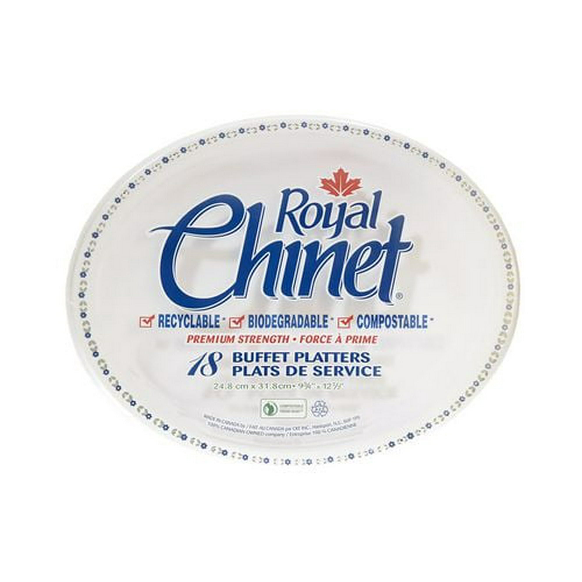 Click here for Royal Chinet Oval Platter prices