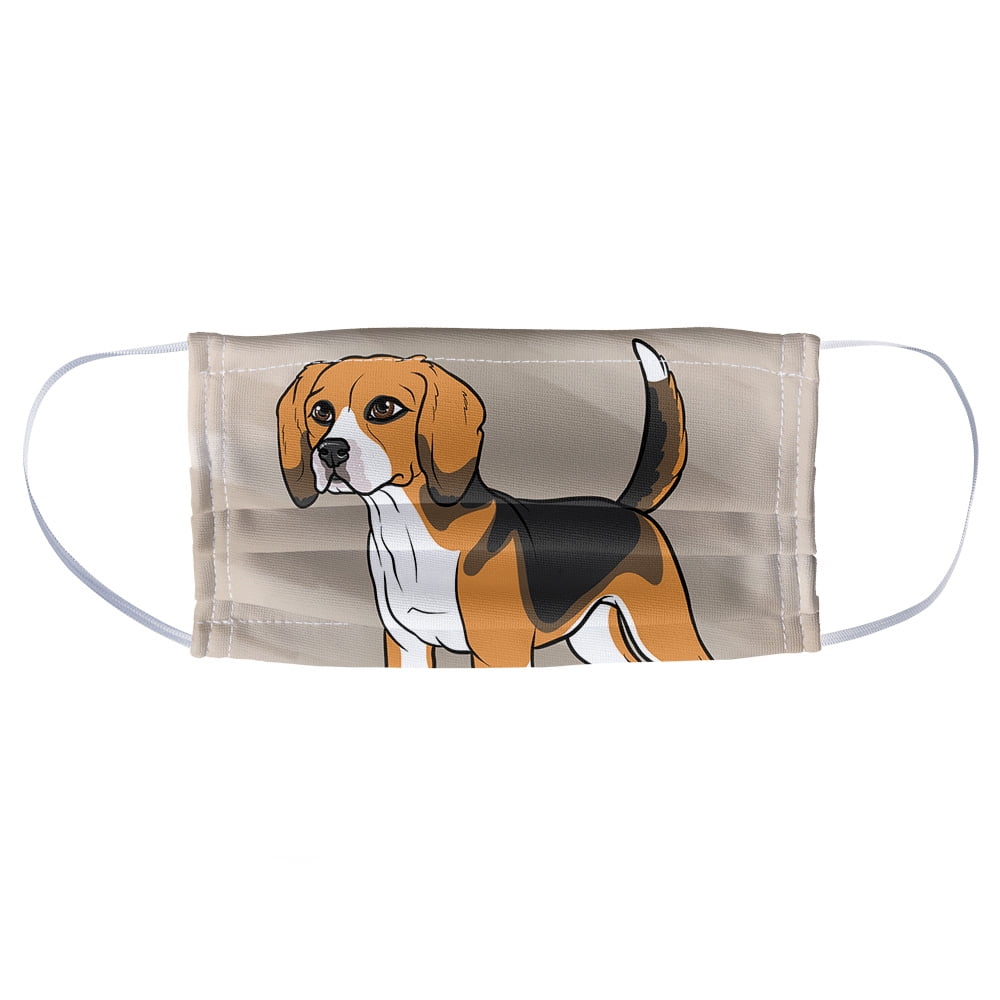 Beagle Pet Dog 1-Ply Reusable Face Mask Covering, Unisex - Walmart.com