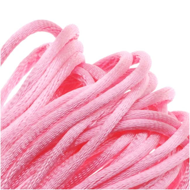 Rayon Satin Rattail 1mm Cord - Knot & Braid - Pink (6 Yards) - Walmart.com