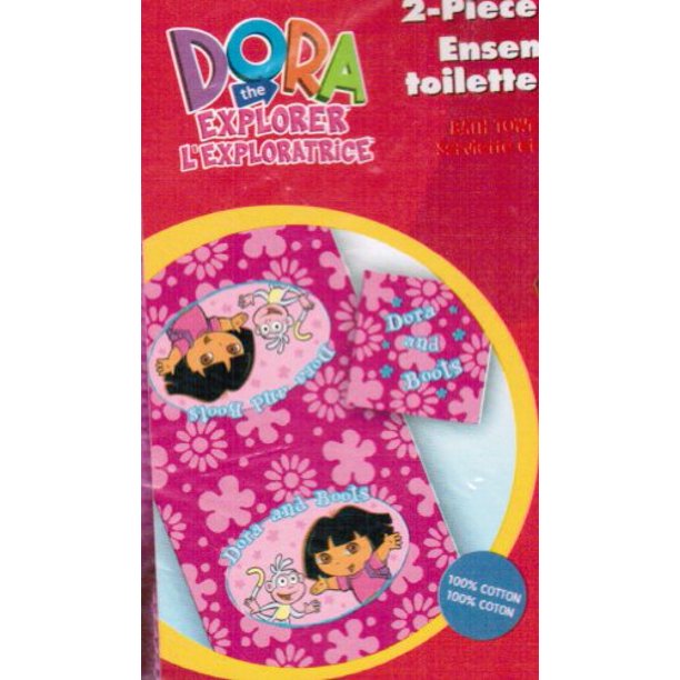Dora the Explorer 2-piece Bath / Beach Towel Set - Flower Thang ...