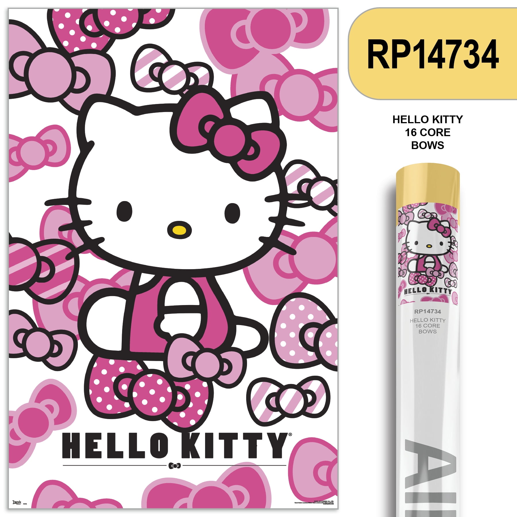 Click here for Trends International Hello Kitty: 16 Core - Bows W... prices