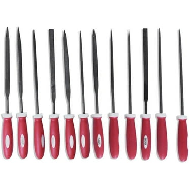 ARTESIA TOOL 5-Piece Needle Files Set | Color Coded Handles | 6" (15.2 ...