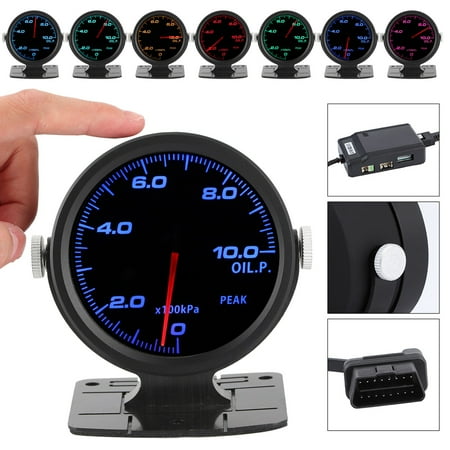 Oil Pressure Gauge Oil Pressure Display 60mm Oil Pressure Gauge Led Oil ...
