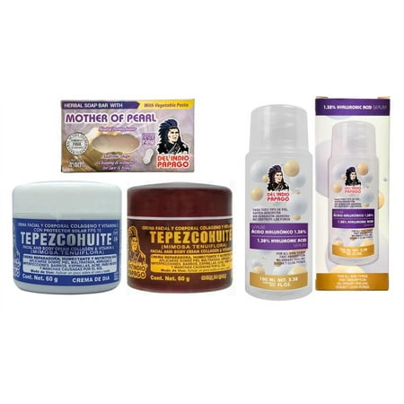 Del Indio Papago Tepezcohuite Day & Night creams (2oz each ...