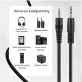 2.5mm to 3.5mm Adapter Cable (15FT) - Bi-Directional Male to Male 2.5 ...
