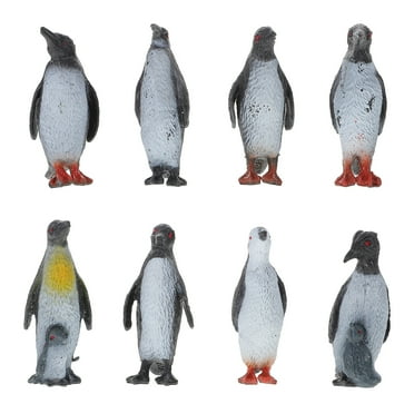 zhaomeidaxi 11Pcs/Set Plastic Penguin Figurines, Cute Ocean Animal ...