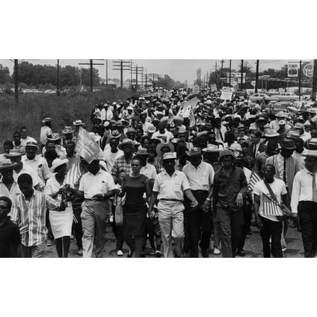 Us Civil Rights. March Against Fear From Memphis To Jackson History (24 ...