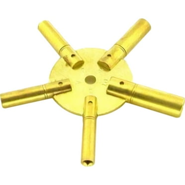 Brass Clock Winding Key Mainspring Winder Sz 9 4.5mm - Walmart.com