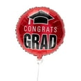 Fun Express Congrats Grad 18" Red Graduation Mylar Balloons, 3 Count ...