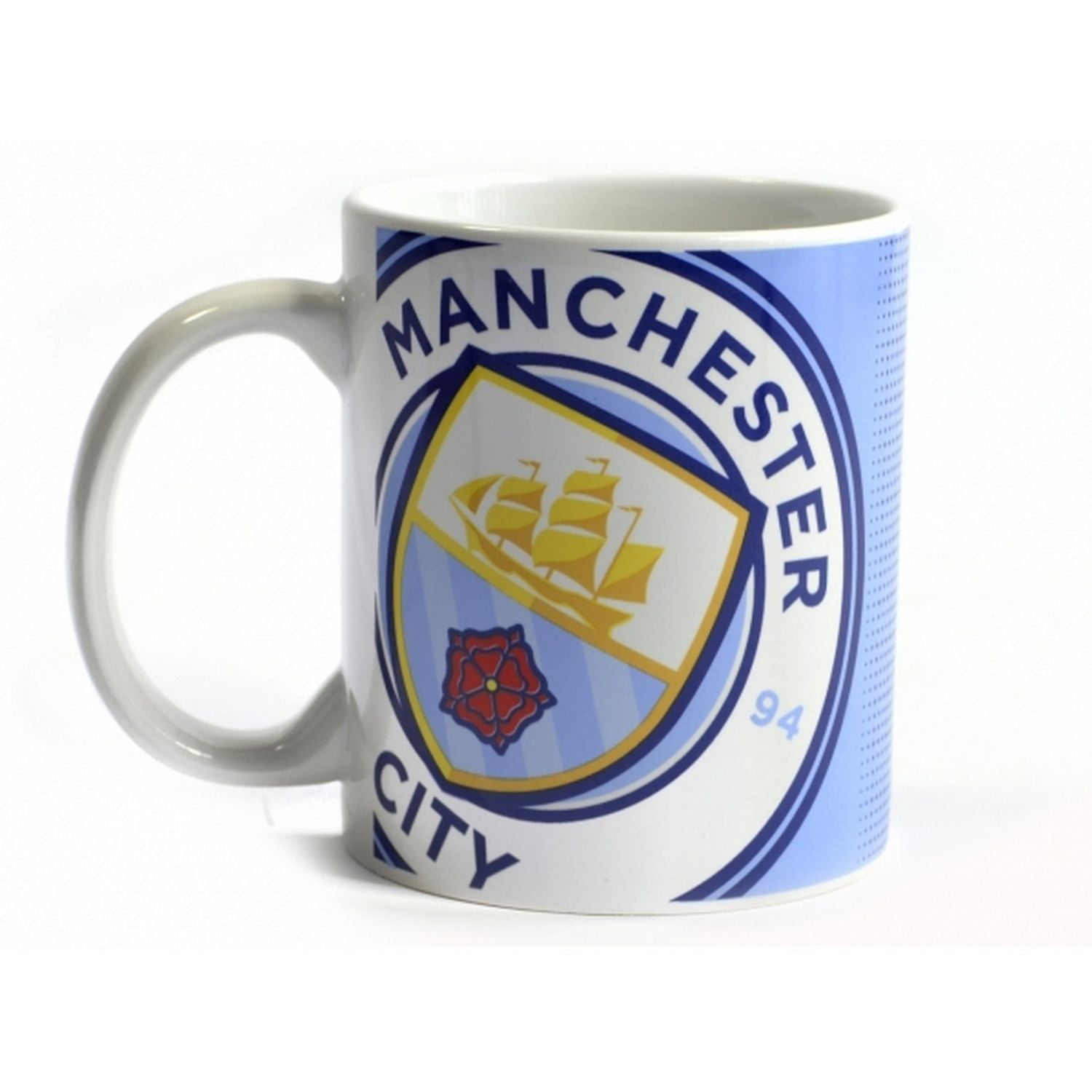 Click here for Manchester City Fc Halftone 0.3kg Boxed Mug One Si... prices