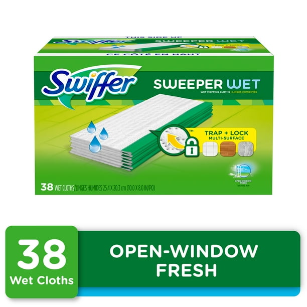 Swiffer Sweeper Wet Pad Refills, Open Window Fresh, 38 Ct - Walmart.com ...