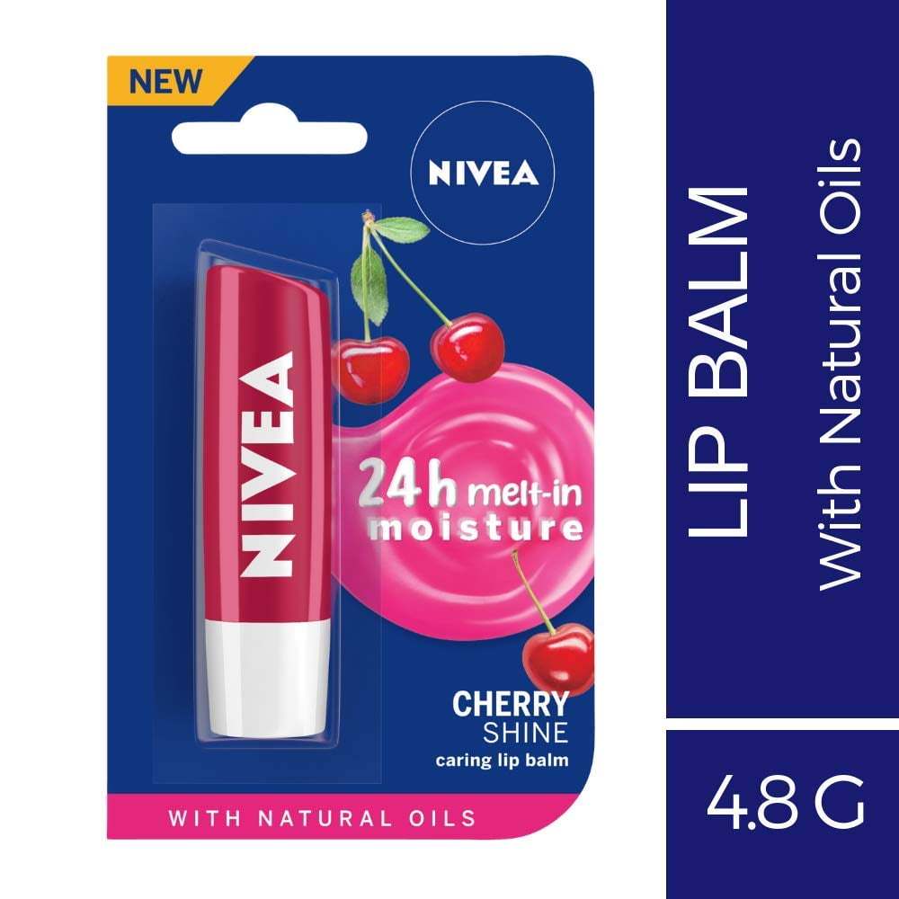 Nivea Lip Balm Cherry Shine 4 8g