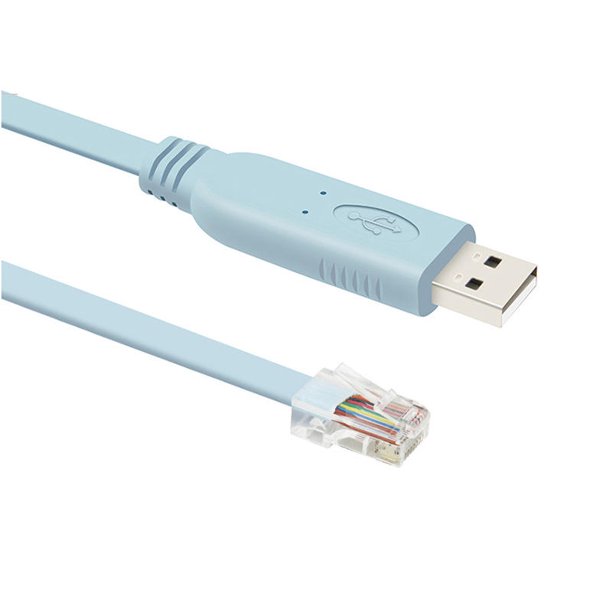Extensión USB RJ45 Cable de consola FTDI USB a RJ45 FT232R Chip + RS232 Level Shifter para Cisco ...