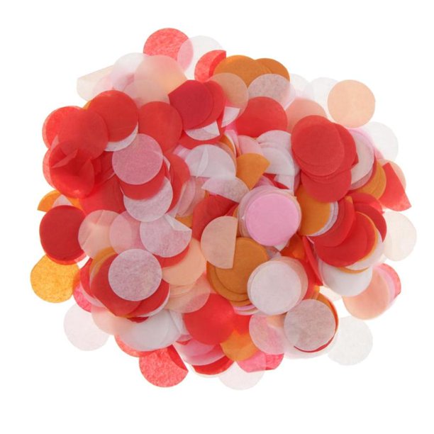 Romantic Round Tissue Paper Throwing Confetti Table Confetti Wedding ...