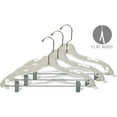 International Hanger Kids Plastic Combo Hangers with Chrome Clips, Box ...
