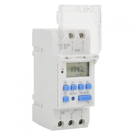 FLAMEEN 5V DC 16A Weekly Timer Switch LCD On Off Control With Countdown ...
