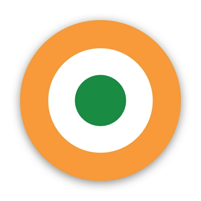 Indian Air Force Roundel Sticker Decal - Self Adhesive Vinyl ...