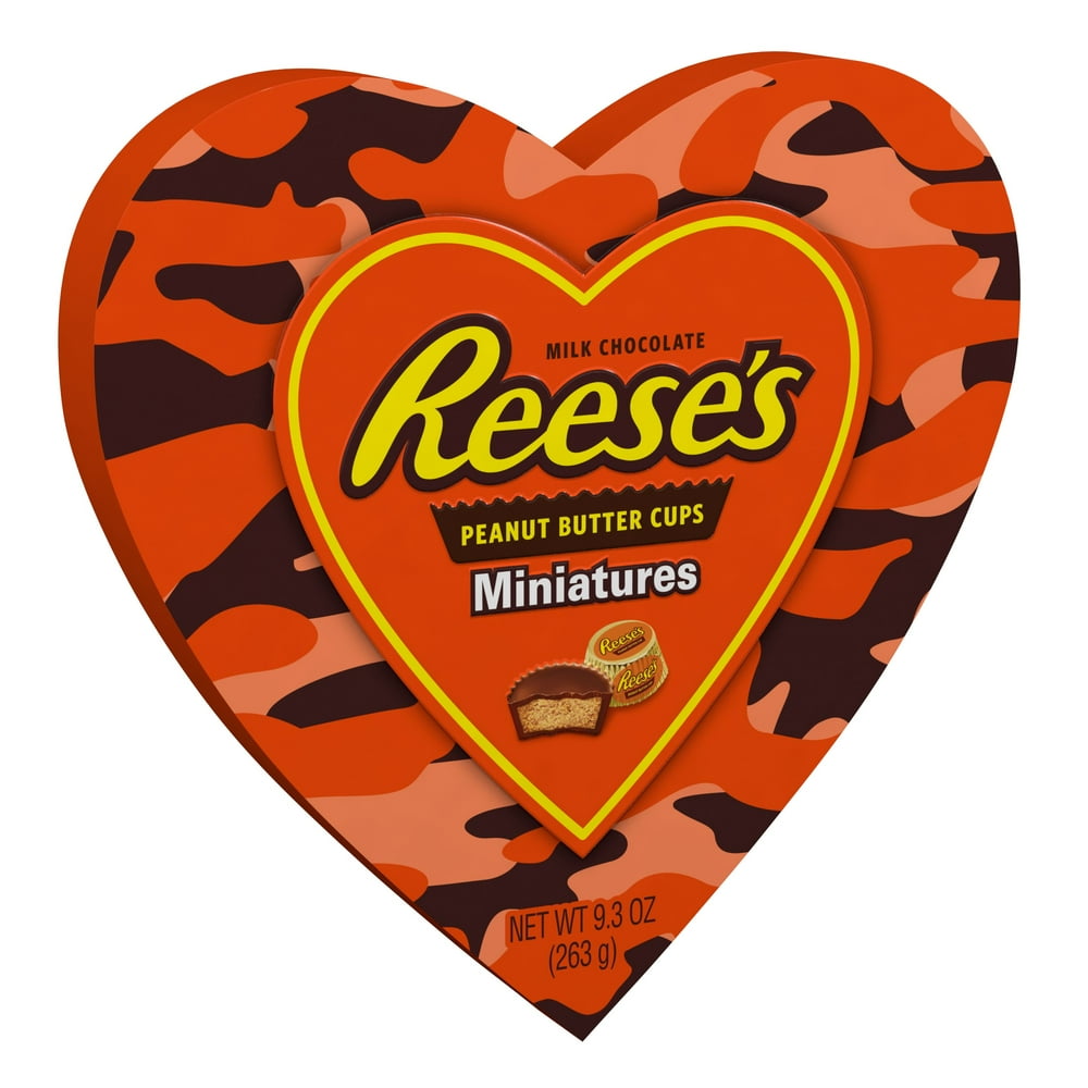 REESE'S, Miniatures Milk Chocolate Peanut Butter Cups Candy, Valentine's Day Gift, 9.3 Oz ...