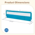 Infans Portable Child Mesh Long Bed Rail Guard, Travel Railing for Kids ...