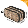 ALAZA Cartoon Dogs Bone Pencil Case Bag Large 3 Compartment Pen Pouch ...