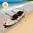 Bonnlo Inflatable Kayak, Foldable for 1-2 Adults, 1 Child with Seats ...