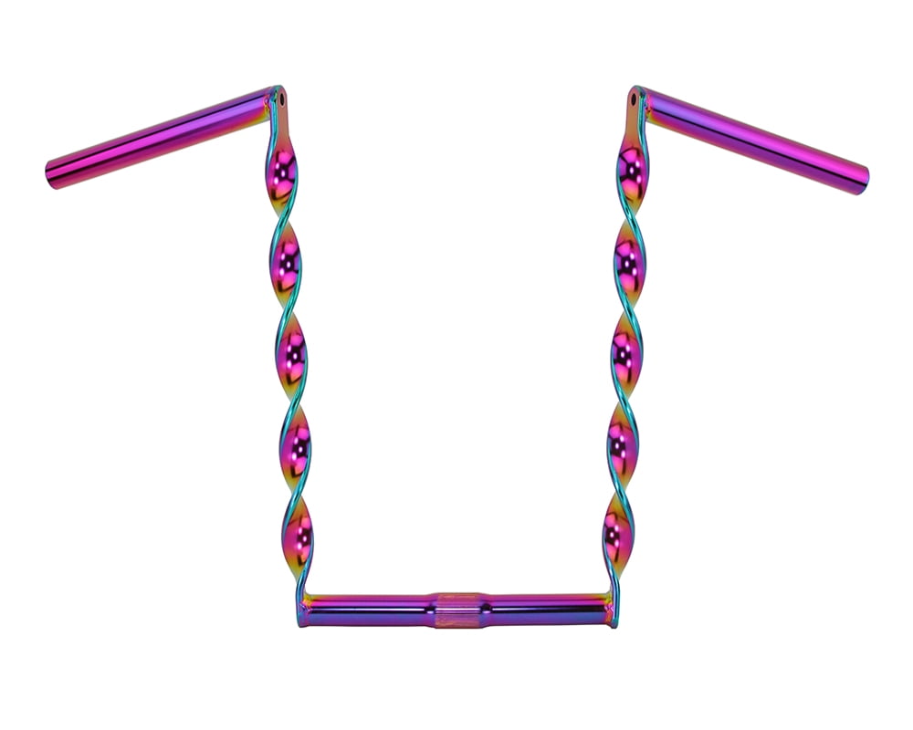 Bike Flat Twisted Handlebar 15 25.4mm Oil Slick. - Walmart.com