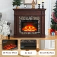 Eyisean 46" Electric Fireplace Mantel, 23'' Fireplace Insert Heater ...