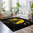 Area Rug 3x5ft, Halloween Scary Castle Bat Witch Washable Rugs for ...