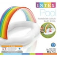 Intex 57141EP Inflatable Air Swimming Pool, Rainbow Cloud Design for ...