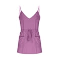 Afdoent Dresses For Women Elegant Solid Color Strap Tie Front Casual ...