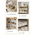 Plastic Stackable Storage Bins Open Front Plastic Hanging Organizer ...