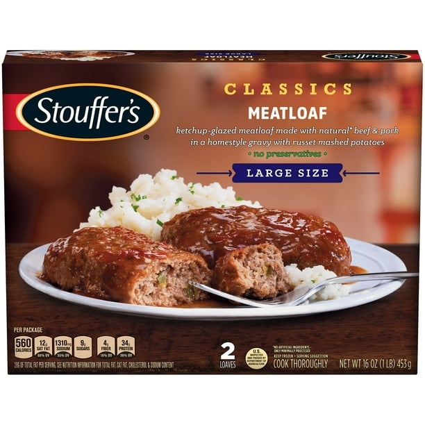 Nestle Stouffers Meatloaf - Entree, 16 Ounce -- 12 per case. - Walmart.com