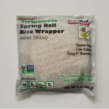 Brown Rice Paper Wrappers for Spring Rolls – 2 Pack, 44 Sheets Total ...