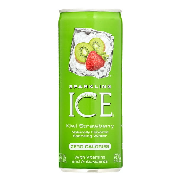 Sparkling Ice Naturally Flavored Sparkling Water, Kiwi Strawberry, 8 Fl ...