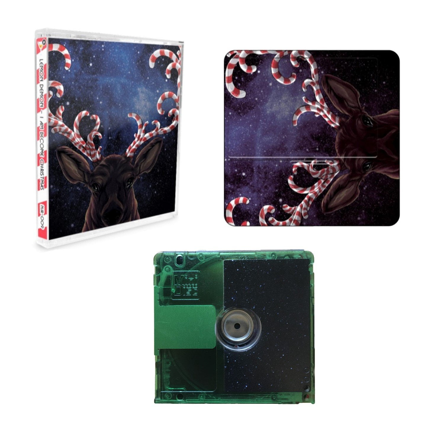 Lemon Demon - I Am Become Christmas MiniDisc With Translucent green ...