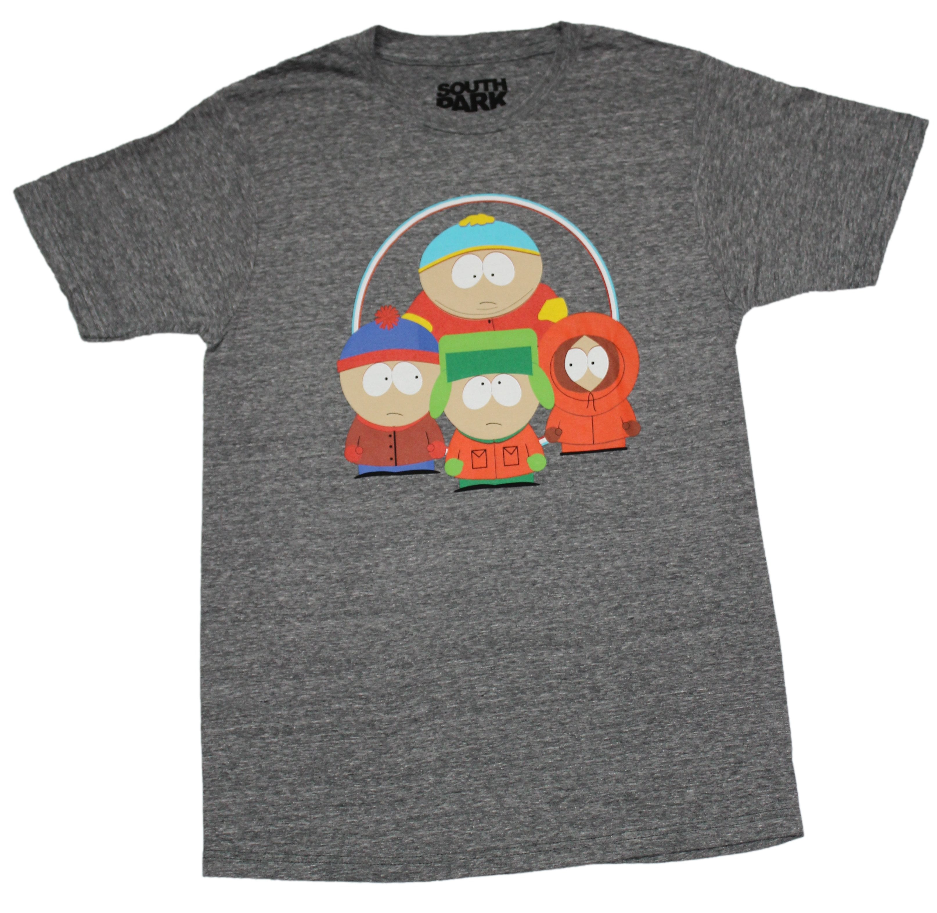 South Park Mens T-Shirt - Cartman Kyle Stan Kenny Circle (Large ...