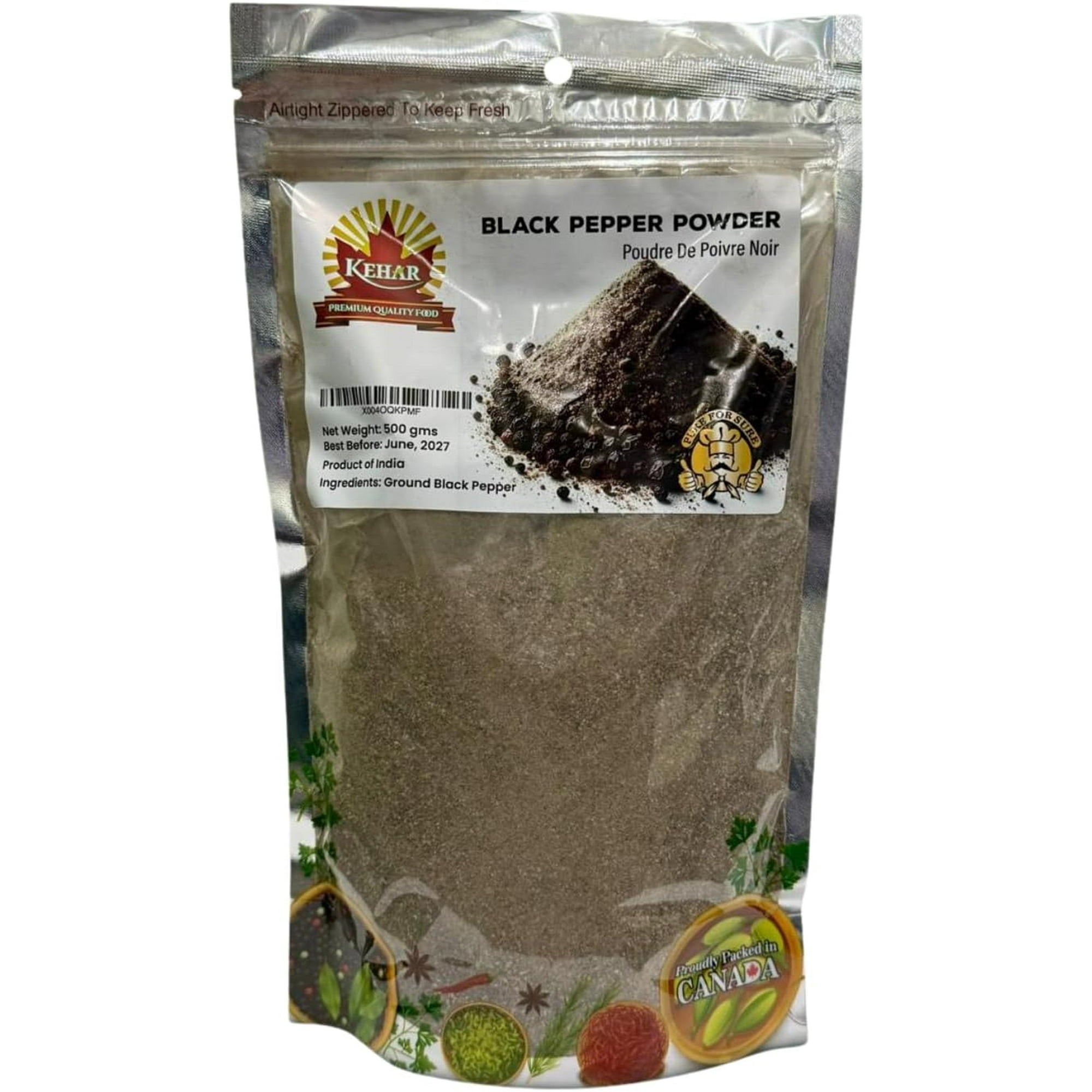 Click here for Kehar Black Pepper Ground 32 Mesh 500g (17.65oz) -... prices