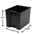Hyper Tough Garage Plastic Storage Bin Large Nesting Stacking Waterproof Black - Walmart.com