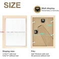 A5 Picture Frame, White Oak Solid Wood Frames with Acrylic Plexiglass ...