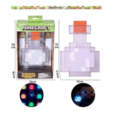 Minecraft LED Light Set: 12 Inch Rechargeable Torch & 7 inch Color ...