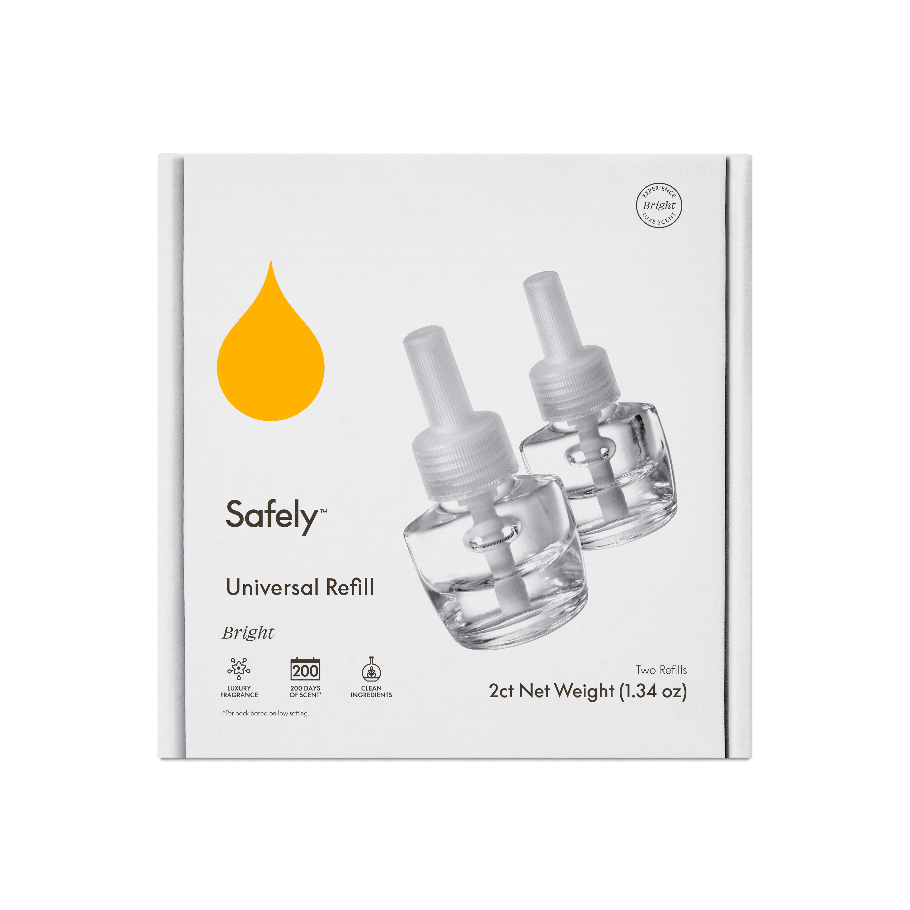 Safely Scent Diffuser Universal Refills, Bright Scent, .67 oz, 2 Count ...