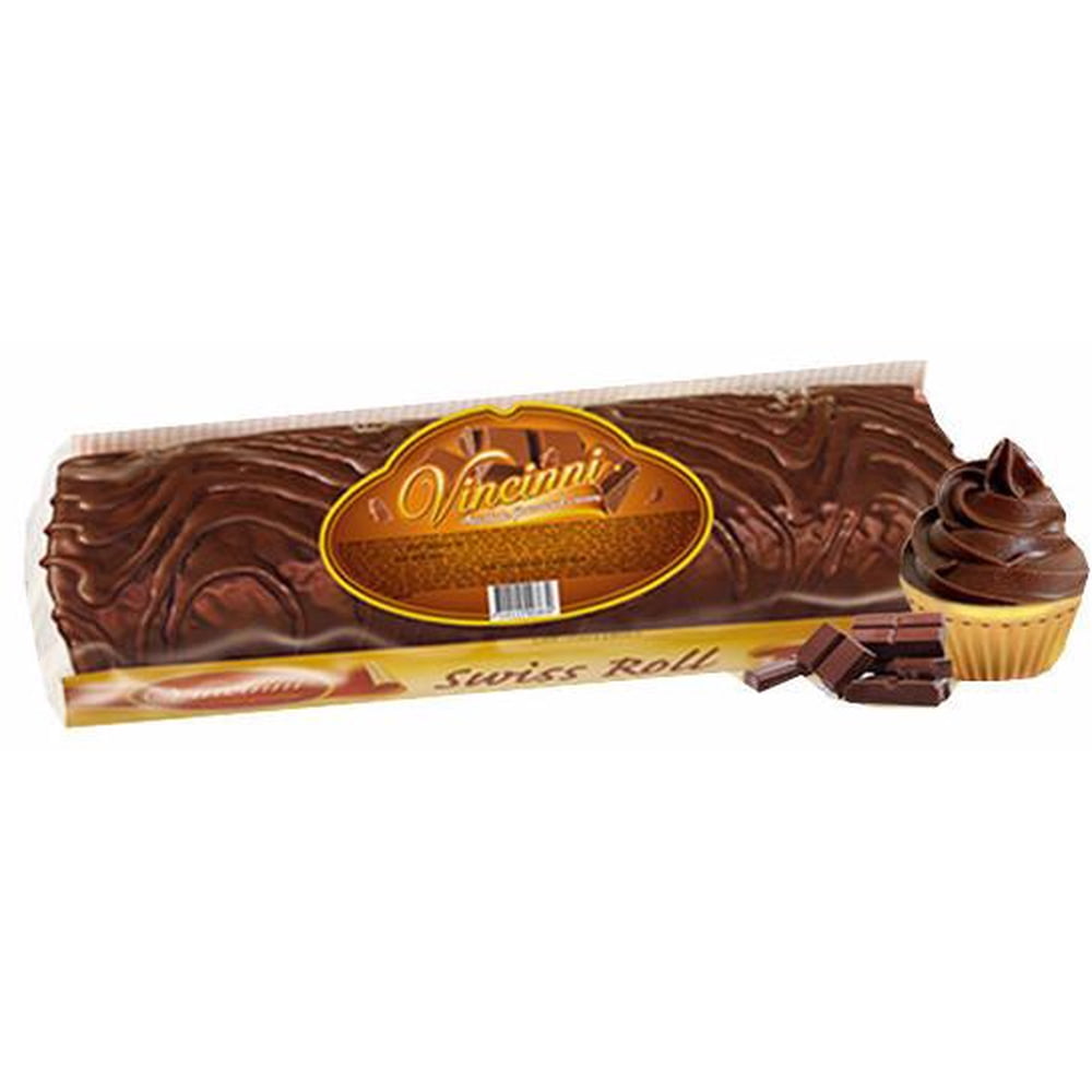 Swiss Roll Filled with Chocolate Cream (Vincinni) 10.58 oz (300g ...