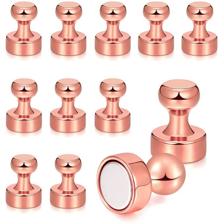 HISRFO 12 Pieces Magnetic Push Pins Magnetic Thumb Tacks Pins Magnet ...
