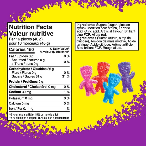 Snack Pack SOUR PATCH KIDS BLUE RASPBERRY Flavored Juicy