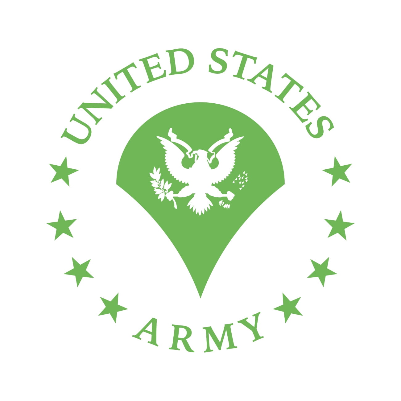 E-4 Specialist US Army Rank Sticker Decal Die Cut - Self Adhesive Vinyl ...