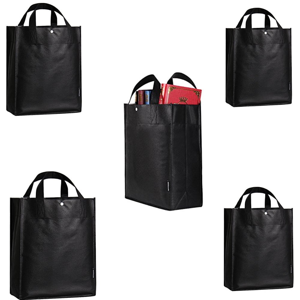 Multi-Pack Foldable Recycled Reinforced Handles Storage Grocery ...